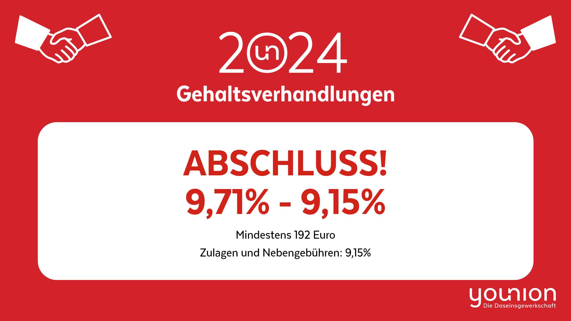 Abschluss der Gehaltsverhandlungen 2024 - SoFair-FSG 01/4000 83906